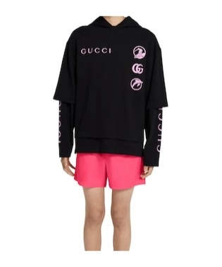 Gucci Printed Cotton Jersey Long-sleeve T-shirt