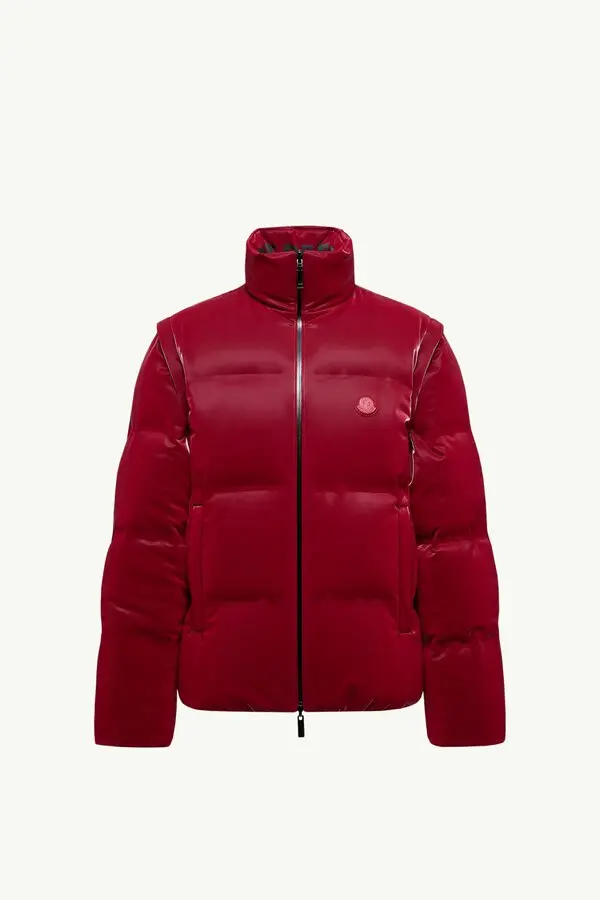 Moncler X A$ap Rocky Throttle Reversible Down Jacket - Deep Red