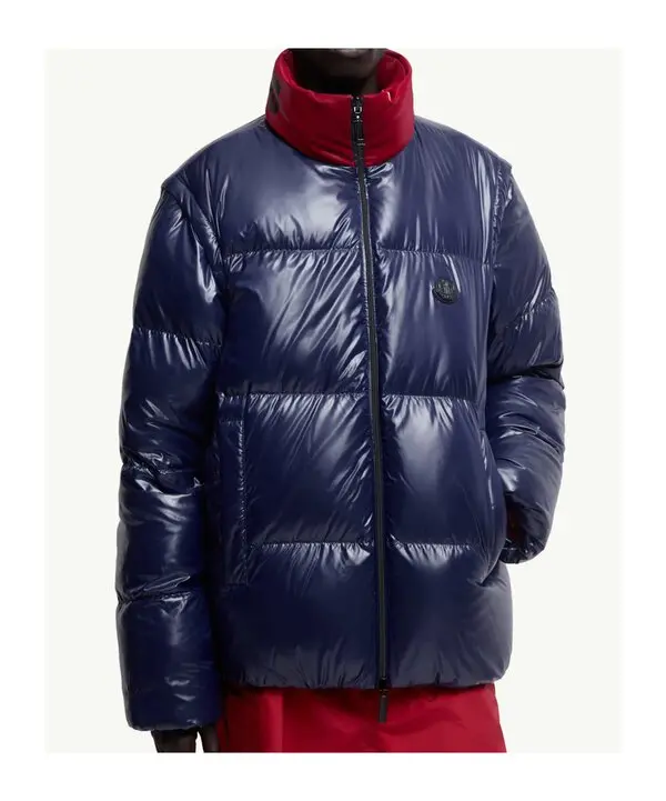 Moncler X A$ap Rocky Throttle Reversible Down Jacket - Deep Red
