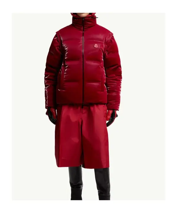 Moncler X A$ap Rocky Throttle Reversible Down Jacket - Deep Red