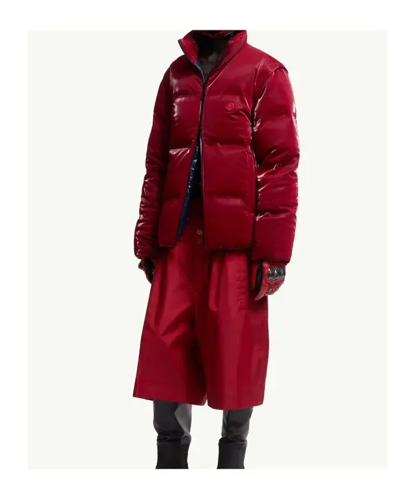 Moncler X A$ap Rocky Throttle Reversible Down Jacket - Deep Red