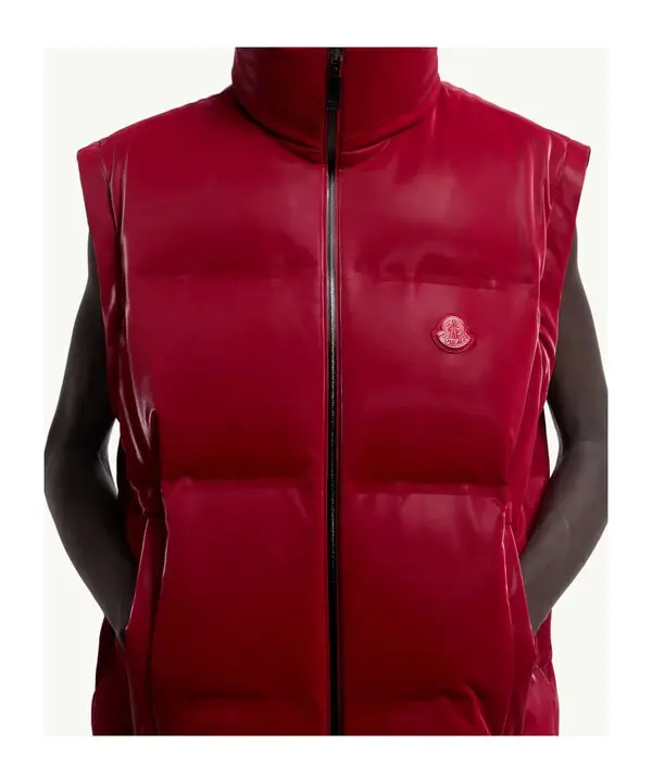 Moncler X A$ap Rocky Throttle Reversible Down Jacket - Deep Red