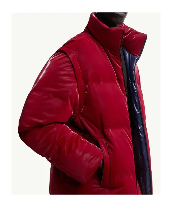 Moncler X A$ap Rocky Throttle Reversible Down Jacket - Deep Red