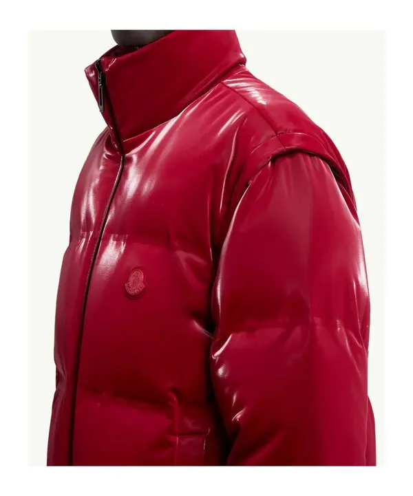 Moncler X A$ap Rocky Throttle Reversible Down Jacket - Deep Red