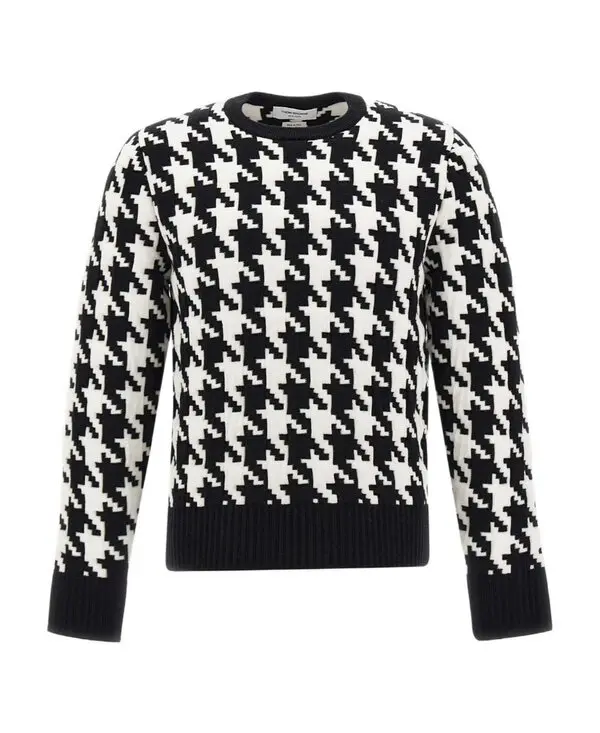 Thom Browne Houndstooth Jacquard Pullover