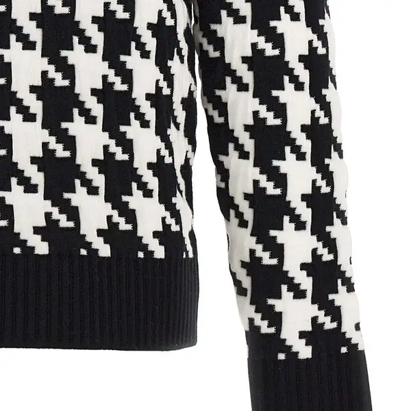 Thom Browne Houndstooth Jacquard Pullover