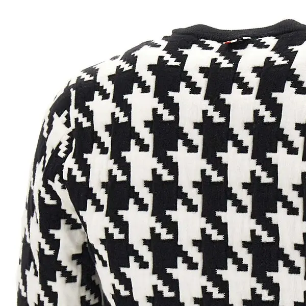 Thom Browne Houndstooth Jacquard Pullover