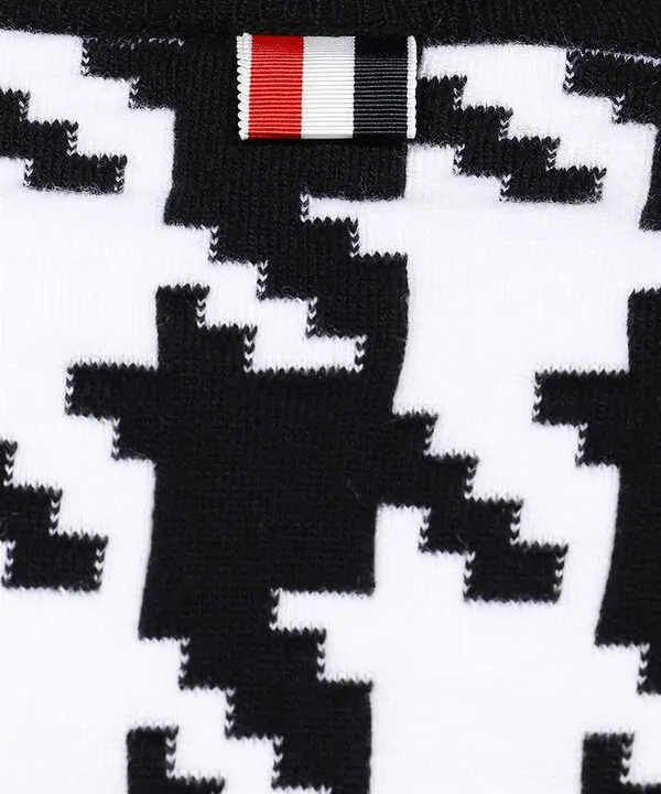 Thom Browne Houndstooth Jacquard Pullover