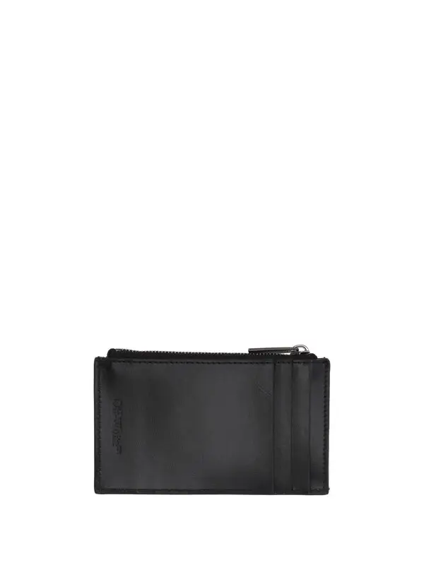Off-White Logo Printed Zip-up Wallet
