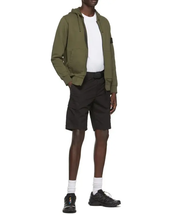 Stone Island Bermuda Cargo Shorts - Black