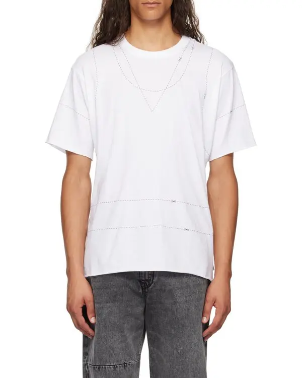 MAISON MARGIELA Stitch-printed Crewneck T-shirt
