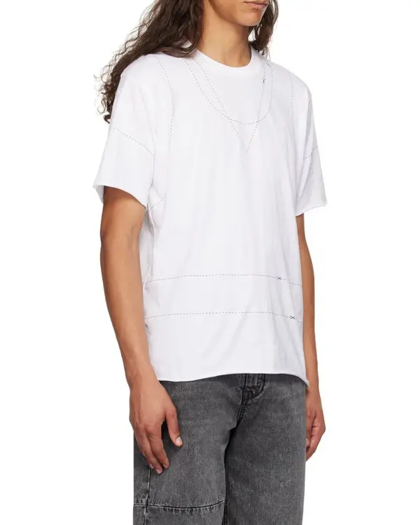 MAISON MARGIELA Stitch-printed Crewneck T-shirt
