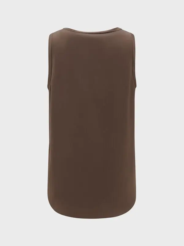Brunello Cucinelli Sleeveless Crew Neck Tank Top