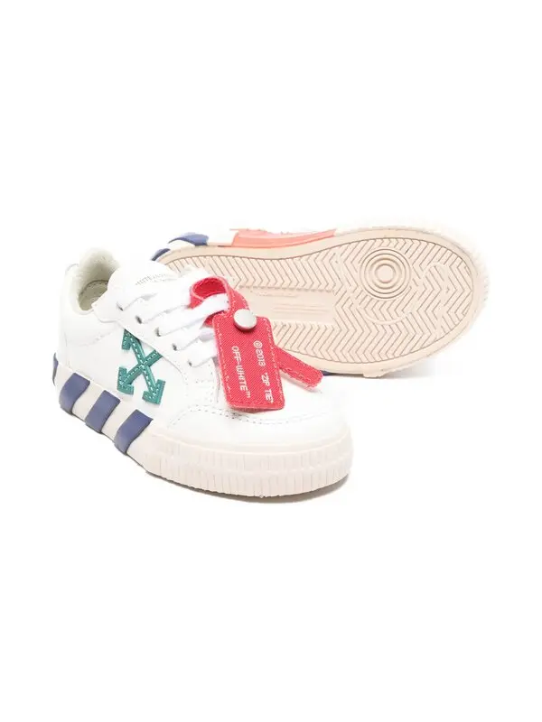 Off-White Vulcanized Leather Sneakers - White