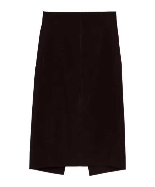 MUGLER Buckled Pencil Skirt - Black