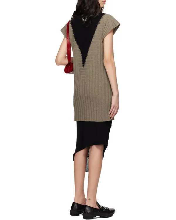 KIKO KOSTADINOV Dakota Rib Knit Shift Dress
