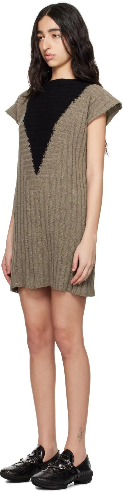 KIKO KOSTADINOV Dakota Rib Knit Shift Dress