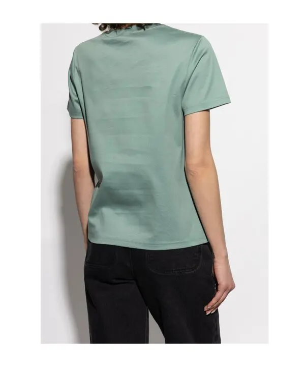 LANVIN Embroidered Logo Crewneck T-shirt