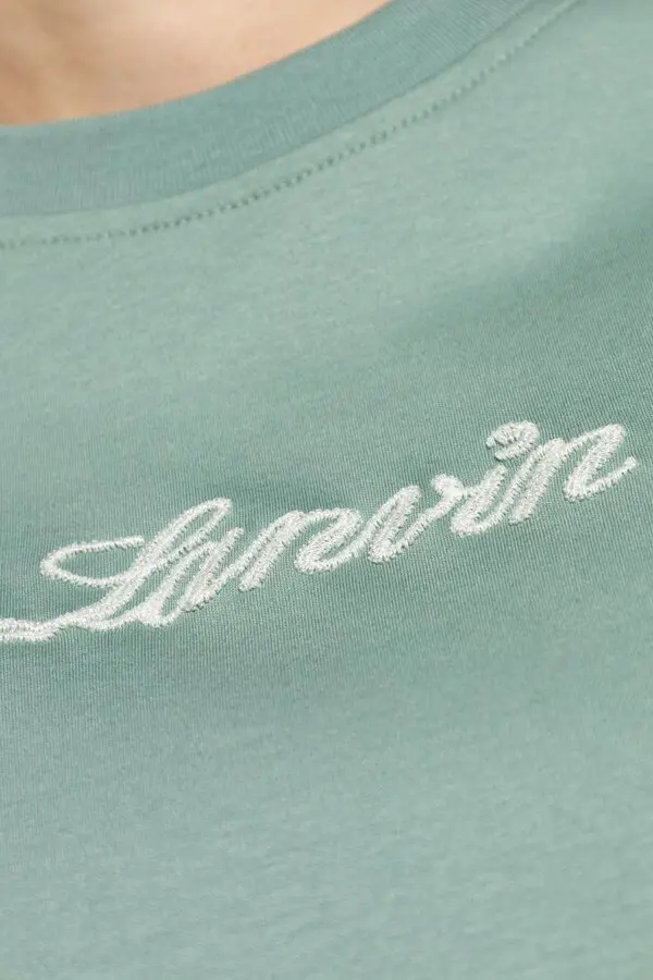 LANVIN Embroidered Logo Crewneck T-shirt