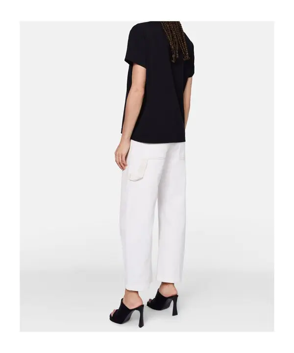 Stella McCartney Logo Embroidered Crewneck T-shirt