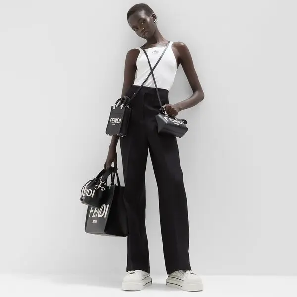 Fendi Sunshine Mini Shopper Tote Bag