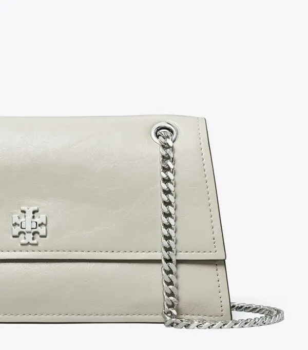 Tory Burch Mini Kira Chain Shoulder Bag - Dove Gray