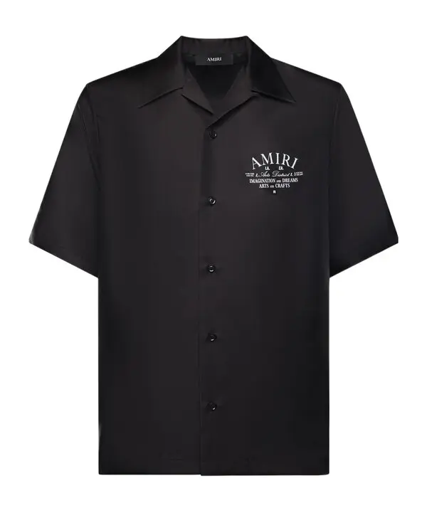 Amiri Logo-print Silk Shirt