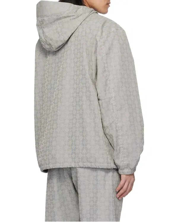 Givenchy Monogram 72-jacquard Hooded Windbreaker - Gray