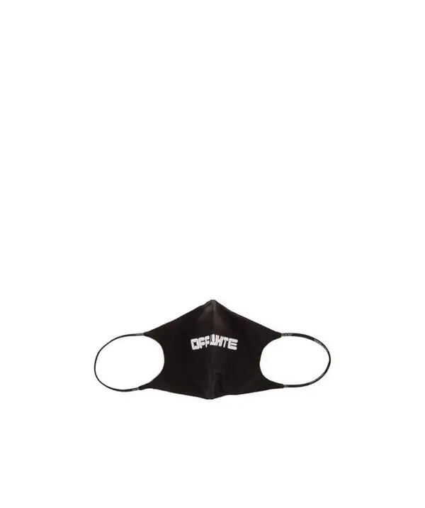 Off-White Logo Printed Face Mask - Black
