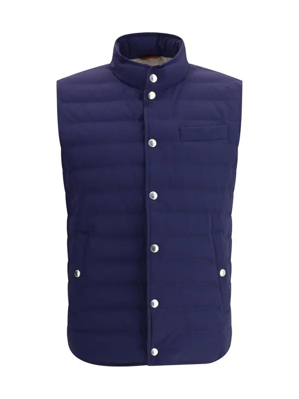 Brunello Cucinelli High-neck Quilted Gilet