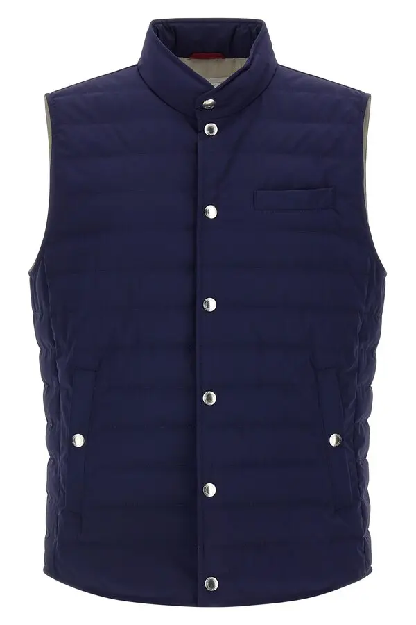 Brunello Cucinelli High-neck Quilted Gilet - No