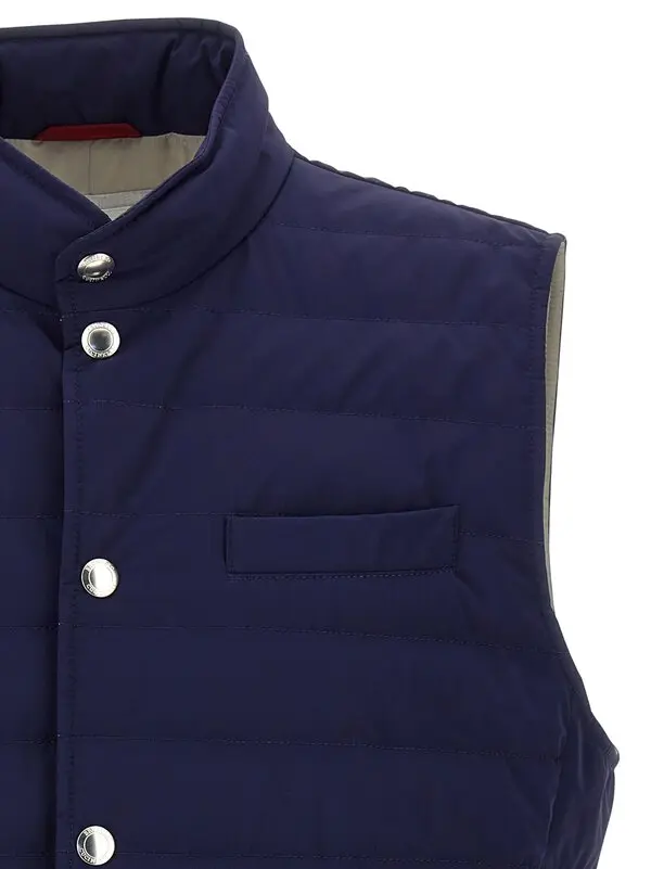 Brunello Cucinelli High-neck Quilted Gilet - No