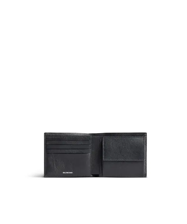 Balenciaga Credit Square Folded Coin Wallet