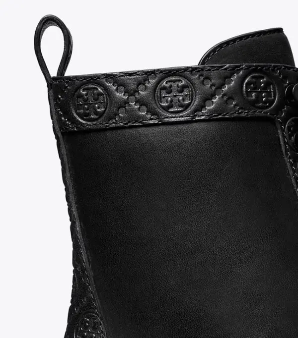 Tory Burch T Monogram Lace-up Ankle Boots