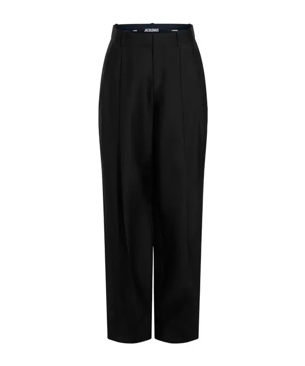 Jacquemus Tapered Trousers With Belt Loops And Pleats