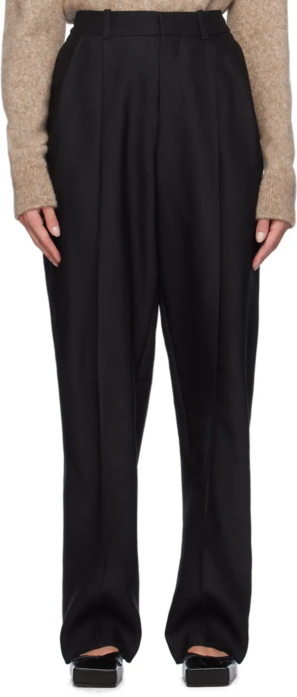 Jacquemus Tapered Trousers With Belt Loops And Pleats