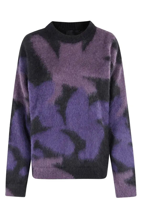ROBERTO COLLINA Ikebana Intarsia Knitwear - Black