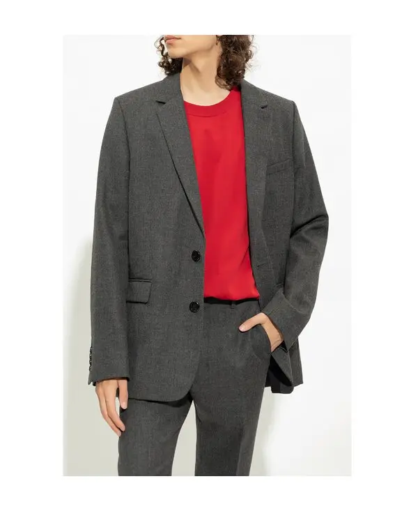 Ami Single Breasted Tailored Blazer - Black