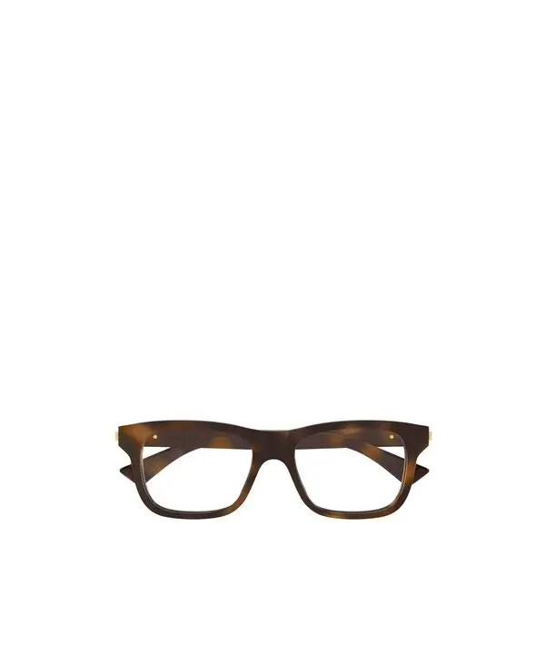 Bottega Veneta Rectangle Frame Eyeglasses - Brown