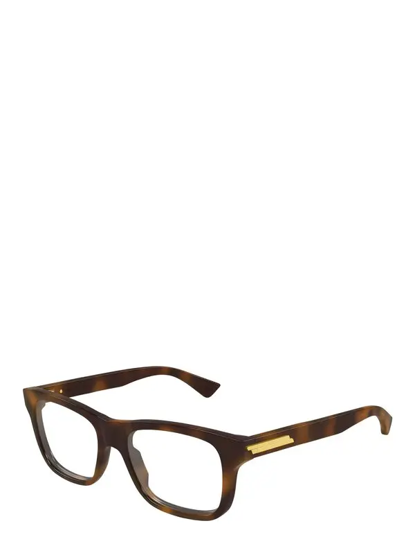 Bottega Veneta Rectangle Frame Eyeglasses - Brown