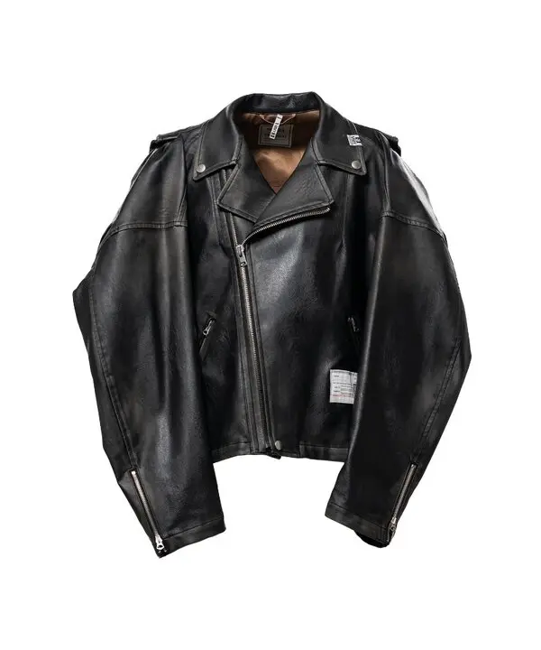 Mihara Yasuhiro Combined Vest Coating Jacket - Black