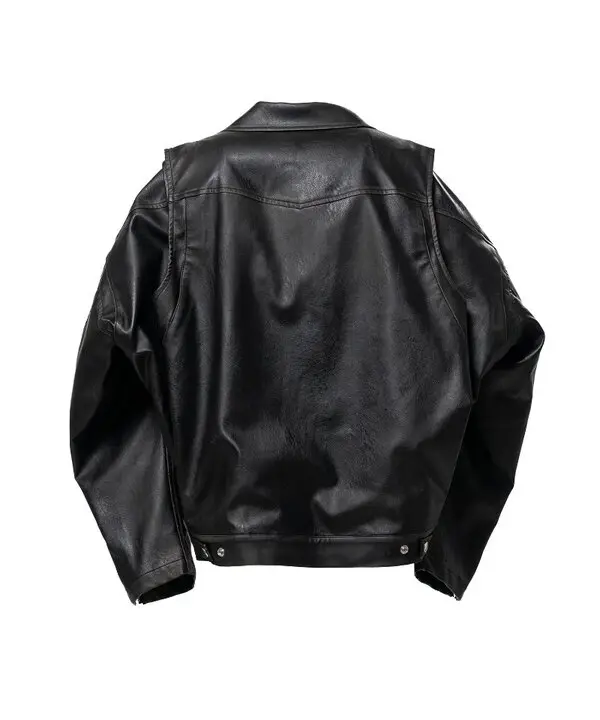 Mihara Yasuhiro Combined Vest Coating Jacket - Black