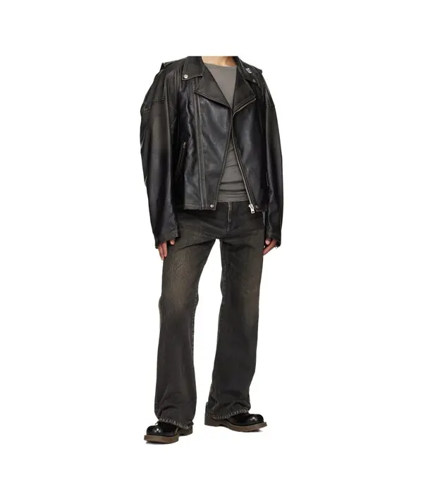 Mihara Yasuhiro Combined Vest Coating Jacket - Black
