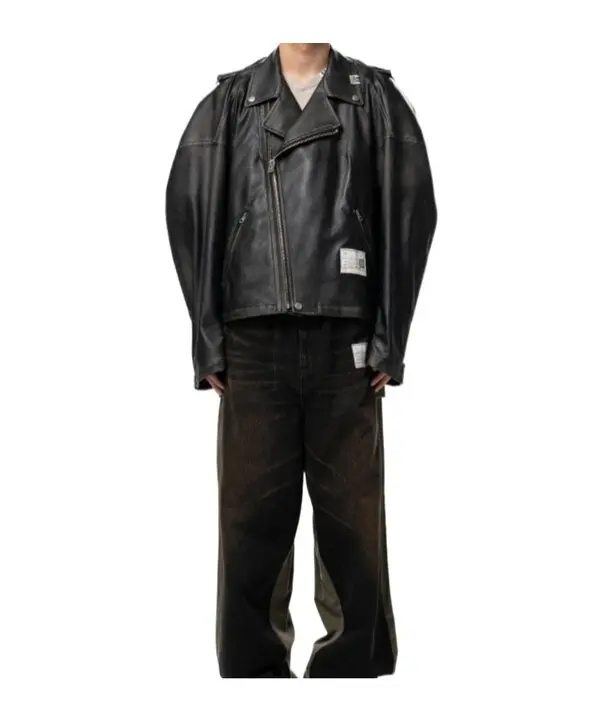 Mihara Yasuhiro Combined Vest Coating Jacket - Black
