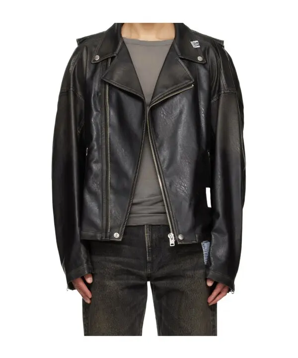Mihara Yasuhiro Combined Vest Coating Jacket - Black
