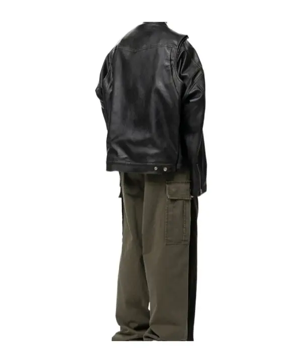 Mihara Yasuhiro Combined Vest Coating Jacket - Black