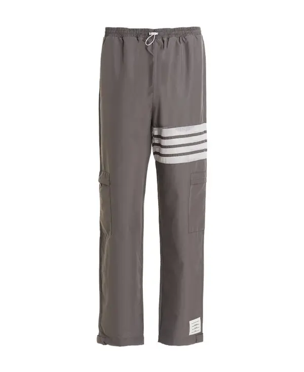 Thom Browne High Waist 4-bar Striped Track Pants