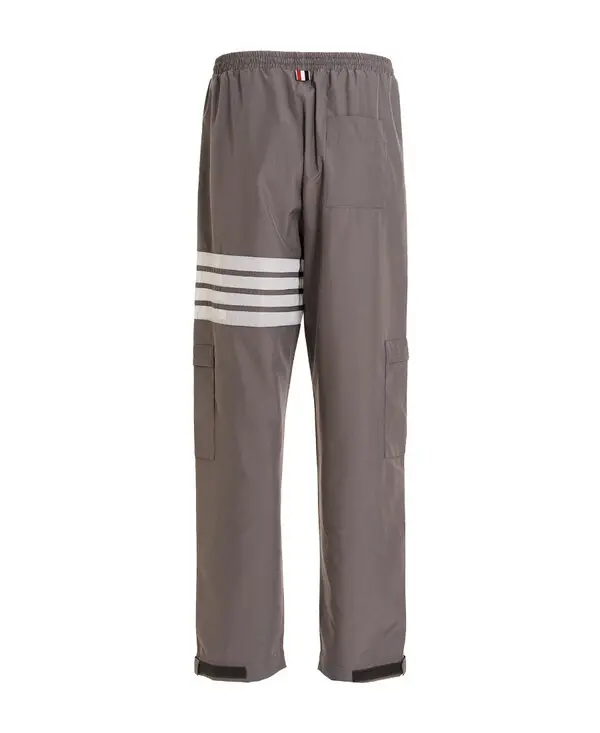 Thom Browne High Waist 4-bar Striped Track Pants