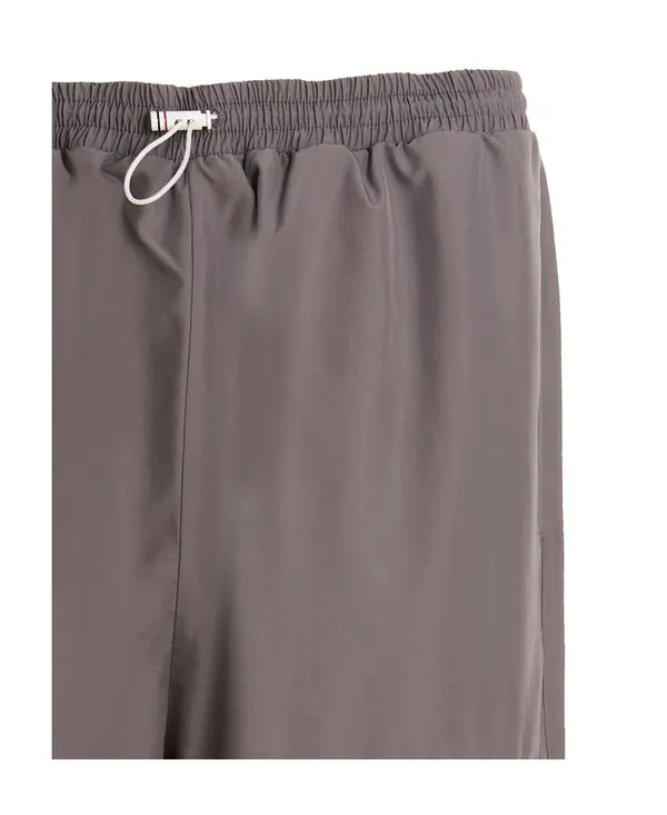 Thom Browne High Waist 4-bar Striped Track Pants