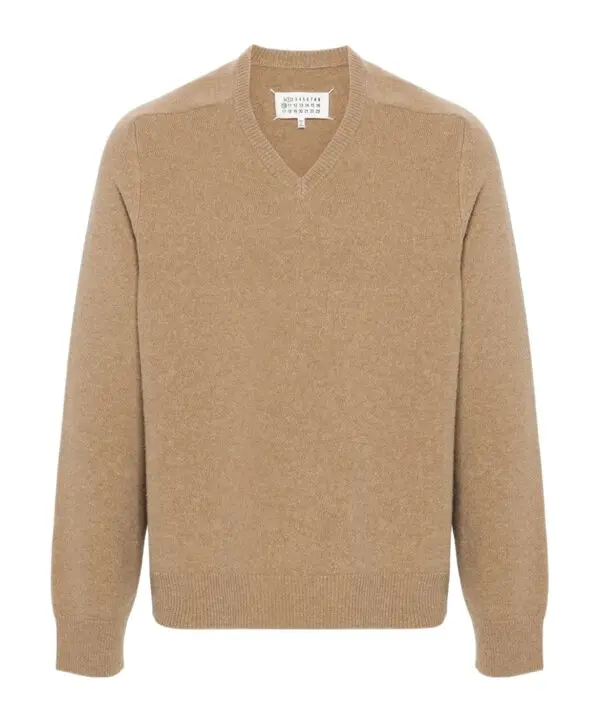 MAISON MARGIELA Four-stitch V-neck Jumper